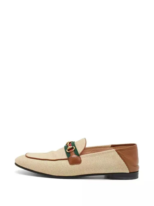 Gucci Brixton Horsebit Loafers - Neutrals