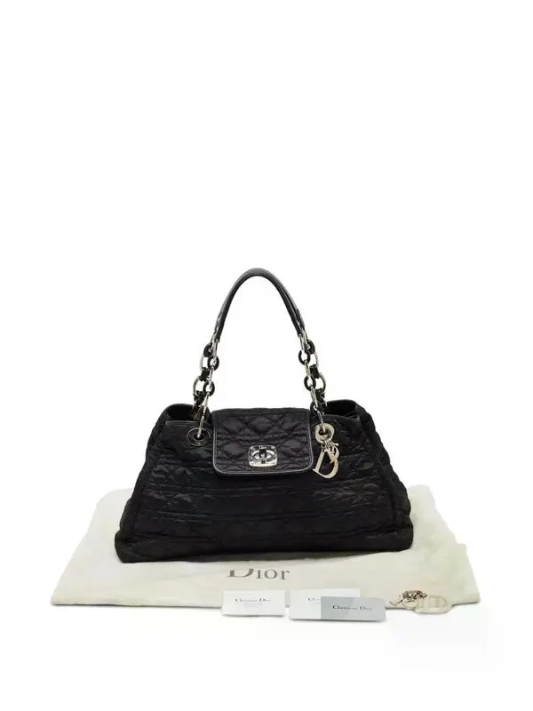Dior 2009 Cannage Charm Lock Shoulder Bag