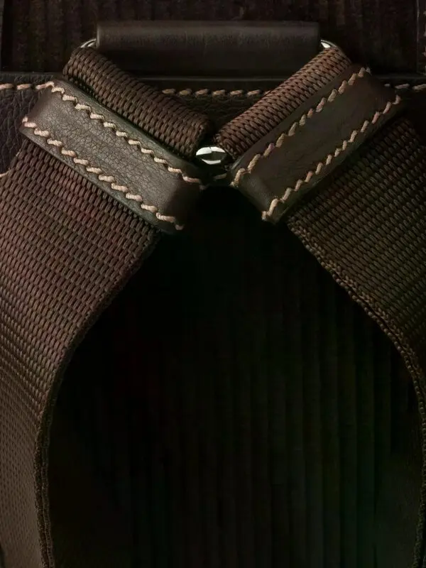 Prada Medium Corduroy And Leather Backpack