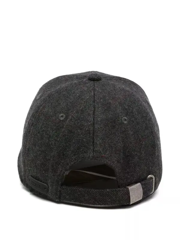 YERSE Herringbone Pattern Curved Peak Baseball Cap