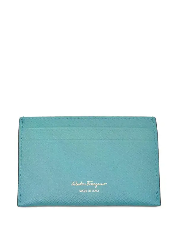 FERRAGAMO Gancini Card Holder - Blue