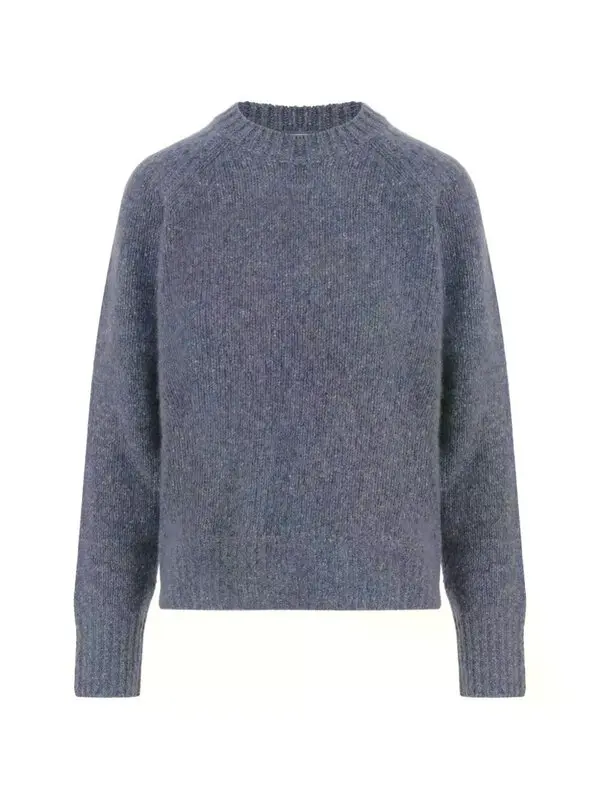 ALLUDE Crew-neck Raglan-sleeve Sweater