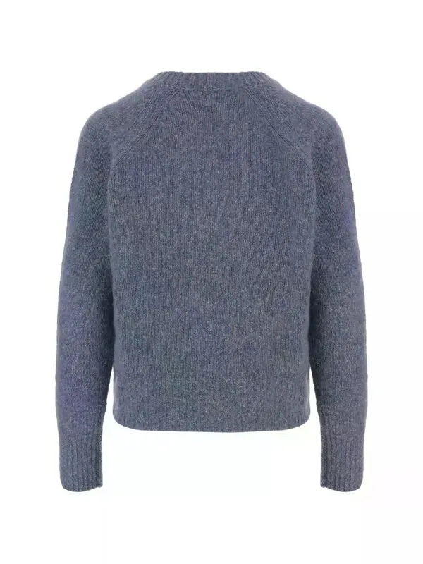 ALLUDE Crew-neck Raglan-sleeve Sweater