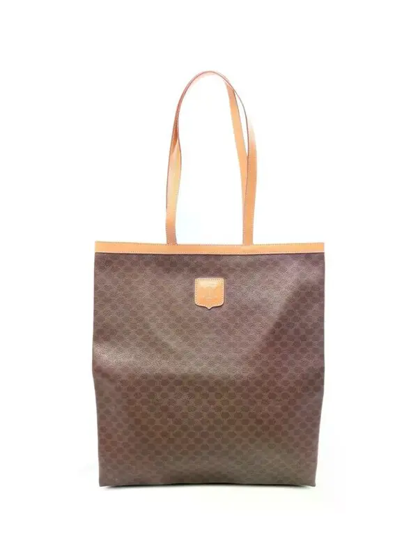 Celine Macadam Pattern Tote Bag - Brown