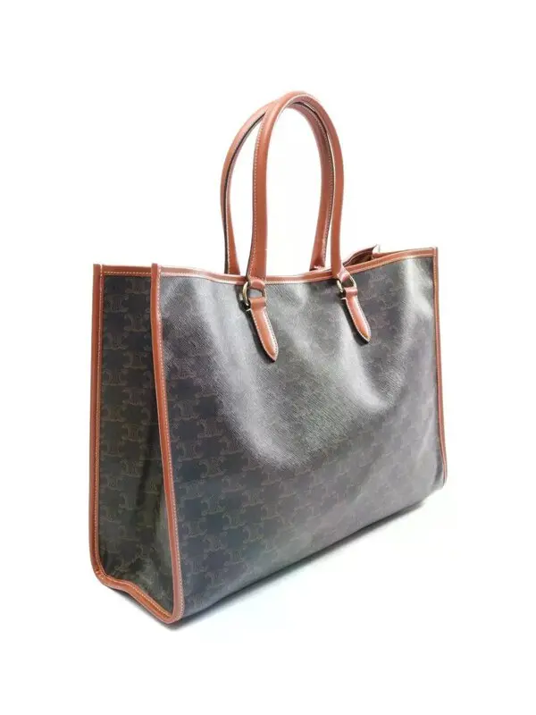 Celine 2010s Horizontal Cabas Triomphe Tote Bag - Brown