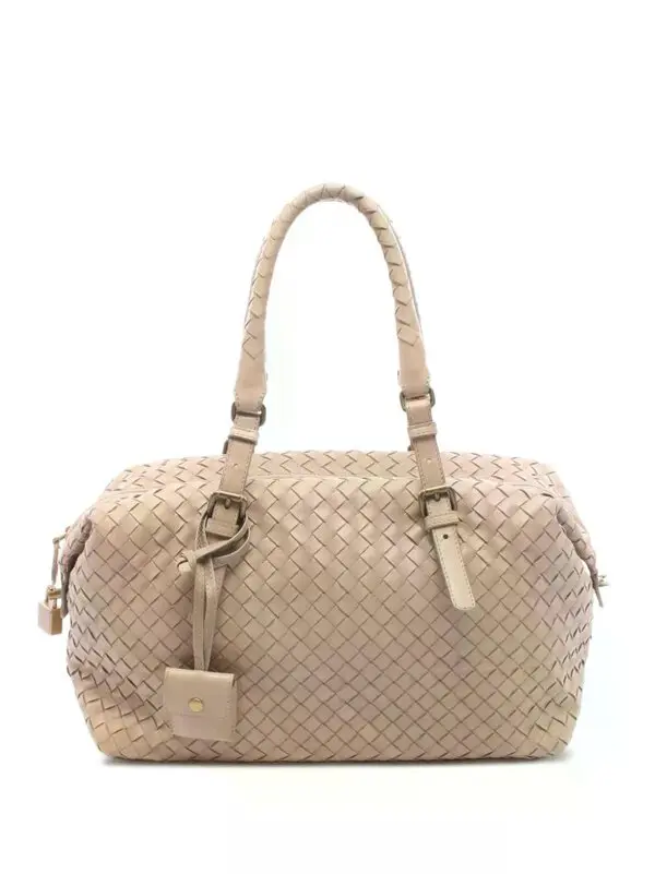 Bottega Veneta 2000s Intrecciato Shoulder Bag - Neutrals