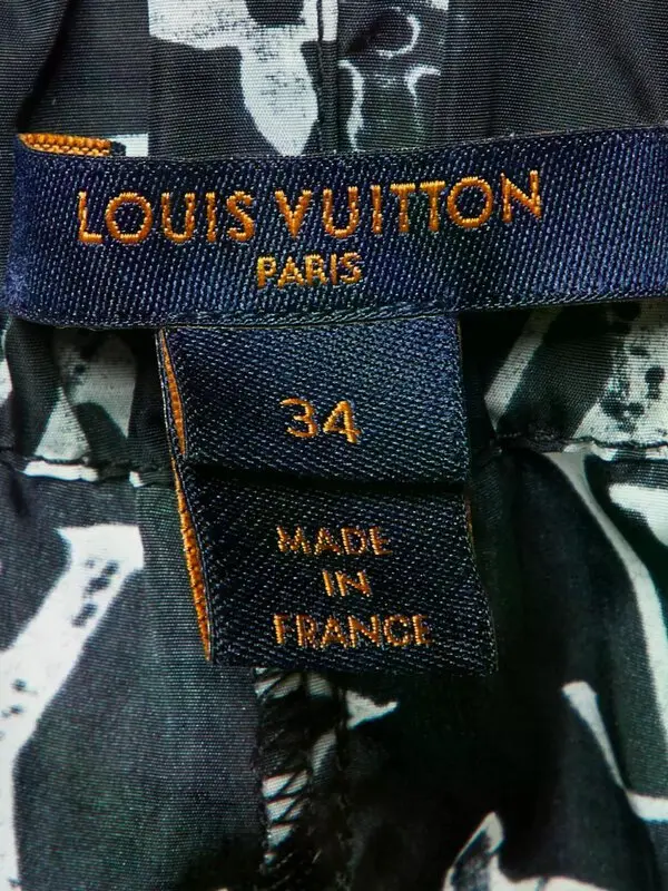 LOUIS VUITTON Monogram Print Zip-fastening Shorts