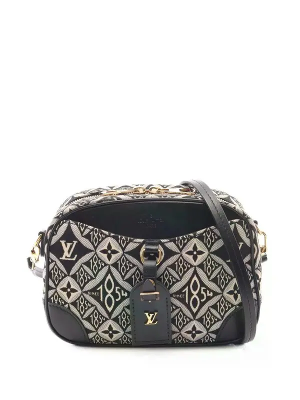 LOUIS VUITTON Monogram Jacquard Since 1854 Deauville Crossbody Bag - Black