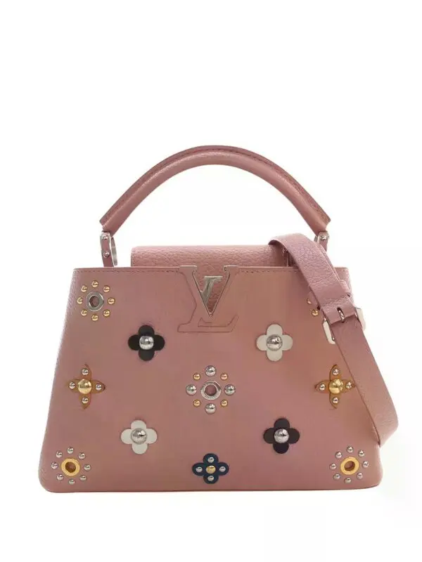 LOUIS VUITTON 2019 Taurillon Mechanical Flowers Capucines Bb Satchel