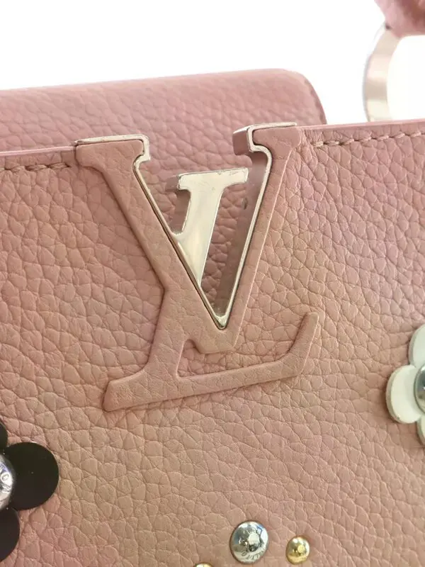 LOUIS VUITTON 2019 Taurillon Mechanical Flowers Capucines Bb Satchel