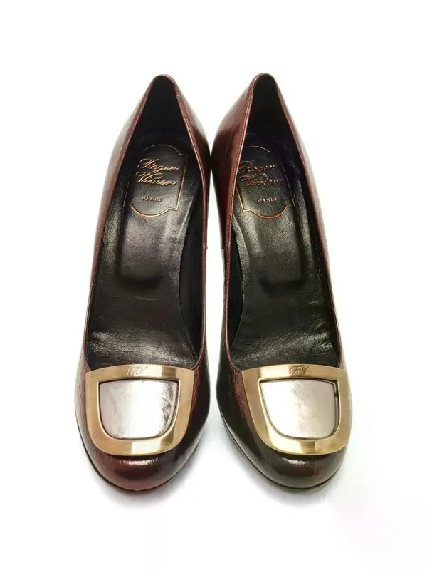 ROGER VIVIER Belle Vivier Leather Pumps