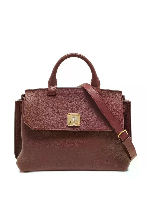 Mcm Milla Flap Handbag - Red
