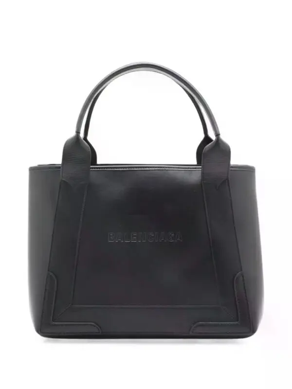Balenciaga 2015-2026 Leather Navy Cabas S Tote Bag