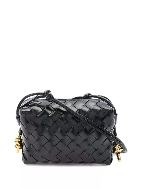 Bottega Veneta 2020s Mini Intrecciato Loop Cross Body Bag