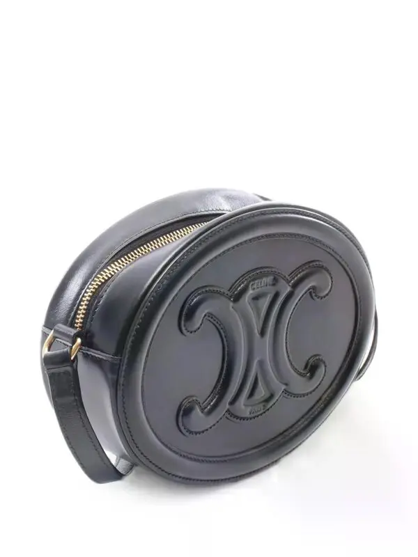 Celine 2010s Triomphe Oval-shape Shoulder Bag