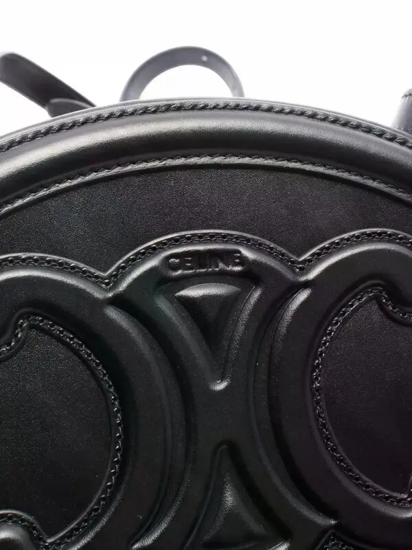 Celine 2010s Triomphe Oval-shape Shoulder Bag
