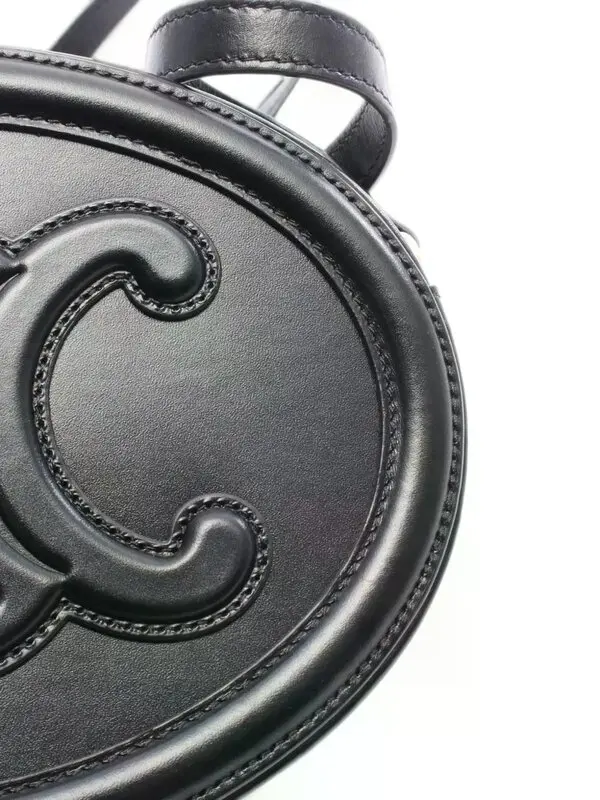 Celine 2010s Triomphe Oval-shape Shoulder Bag