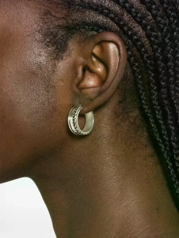 MAISON MARGIELA Engraved Hoop Earrings