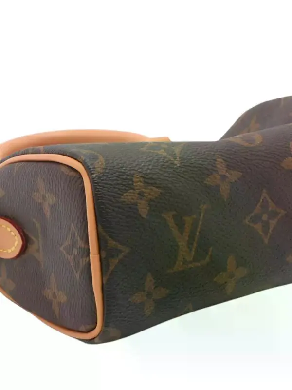 LOUIS VUITTON 2025 Monogram Nano Speedy Bandouliere Satchel - Brown