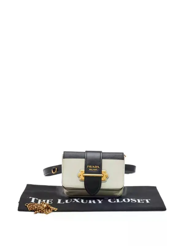 Prada Cahier Logo-detail Belt Bag