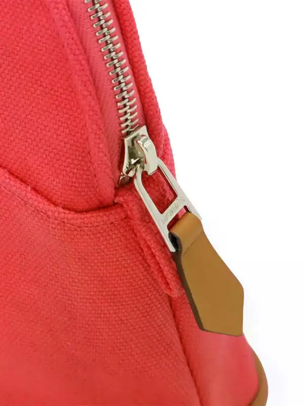 Hermès Toile Bolide Trousse De Voyage Pm Pouch - Pink