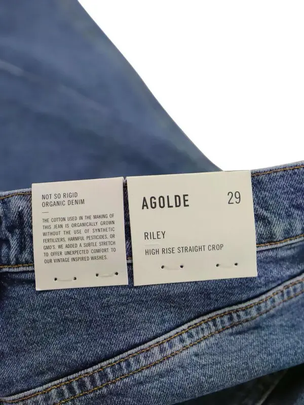 AGOLDE Riley Straight Leg Cropped Jeans