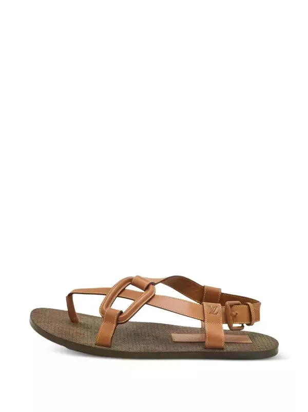 LOUIS VUITTON Criss-cross Buckle Sandals