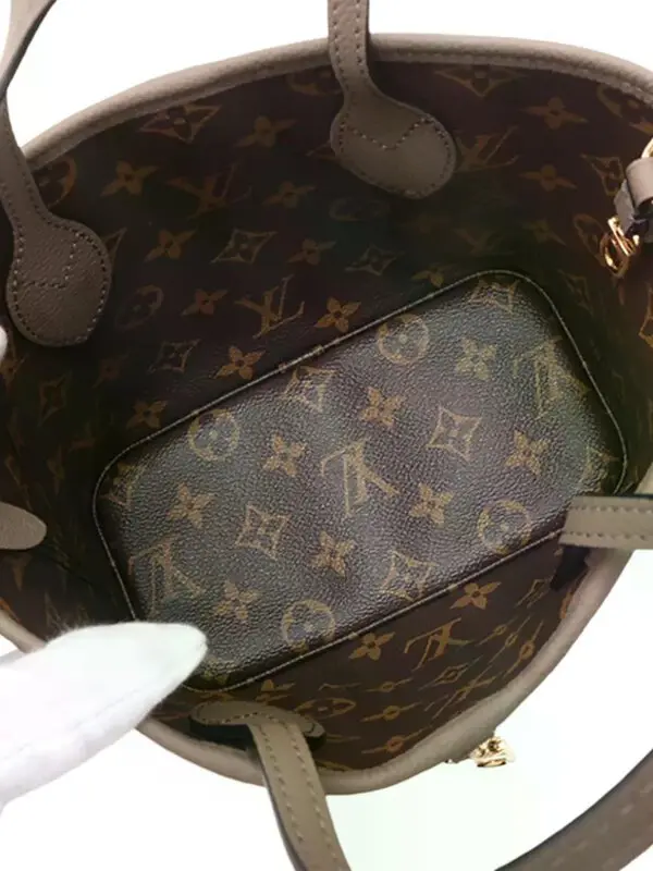 LOUIS VUITTON Monogram Neverfull Bandouliere Inside Out Bb Satchel