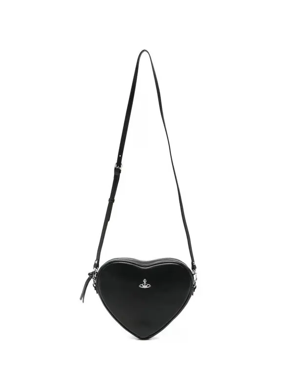 VIVIENNE WESTWOOD Alexa Heart Crossbody Bag - Black