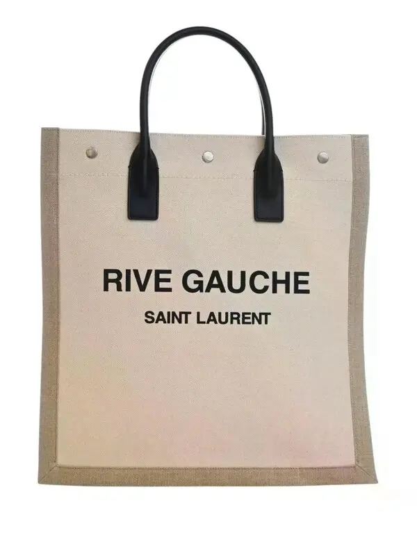Saint Laurent 2020-2026 Mixed Fibers Rive Gauche North South Tote Bag - Brown