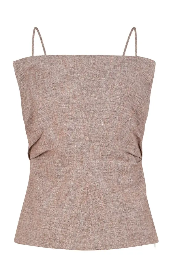 Rachel Comey Dillane Linen-cotton Top