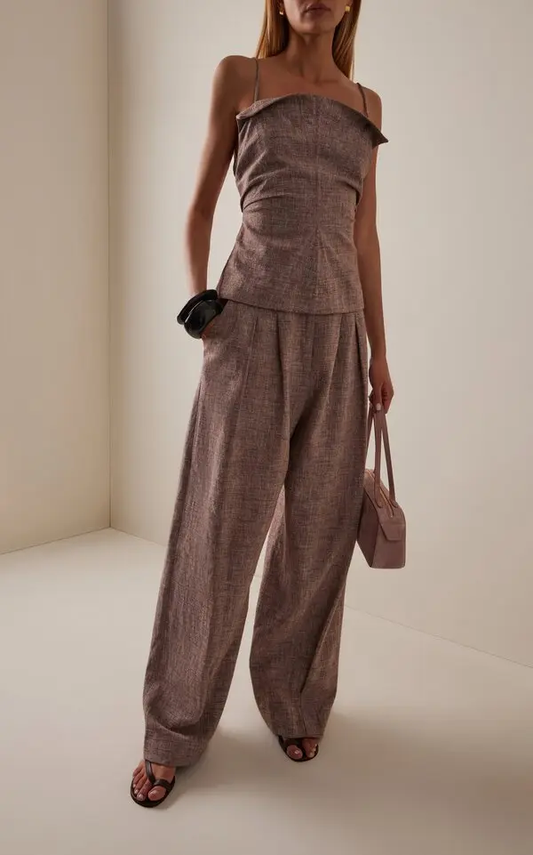 Rachel Comey Dillane Linen-cotton Top