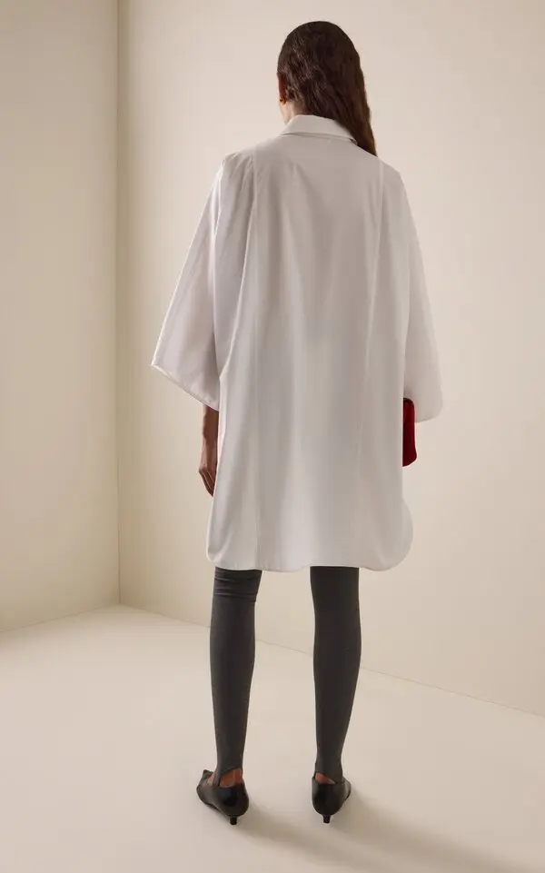 Co Long Cotton Poplin Tunic Top