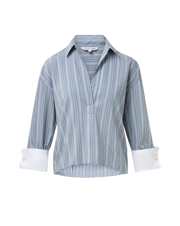 Veronica Beard Draymond Striped Shirt