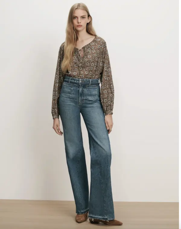 Veronica Beard Rhosen Floral Blouse