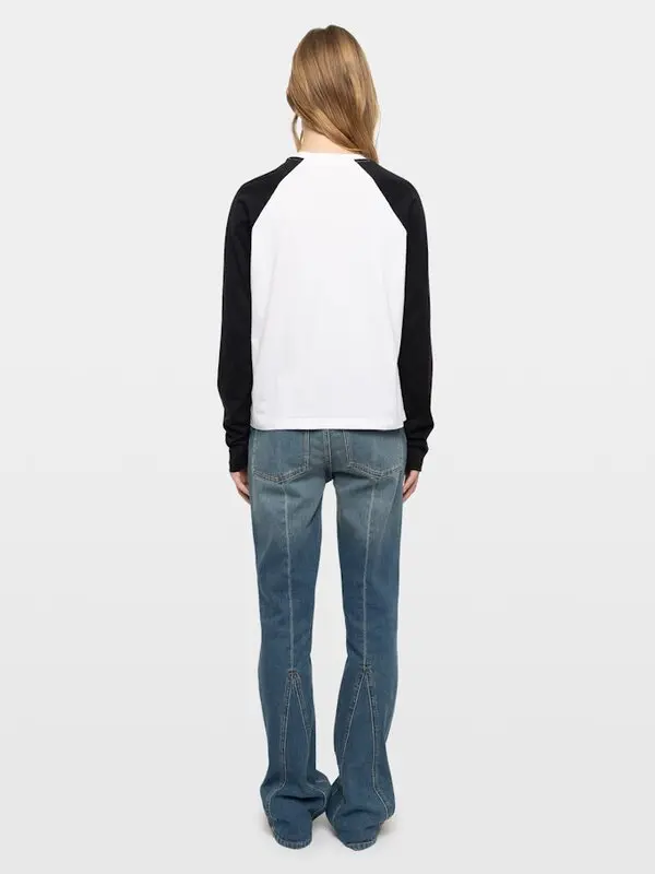 Zadig&Voltaire Walkra Long Sleeve T-shirt With Rhinestone Detail