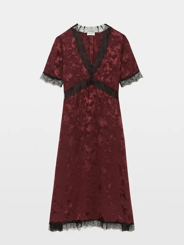 Zadig&Voltaire Redoxal Silk Dress - Cherry