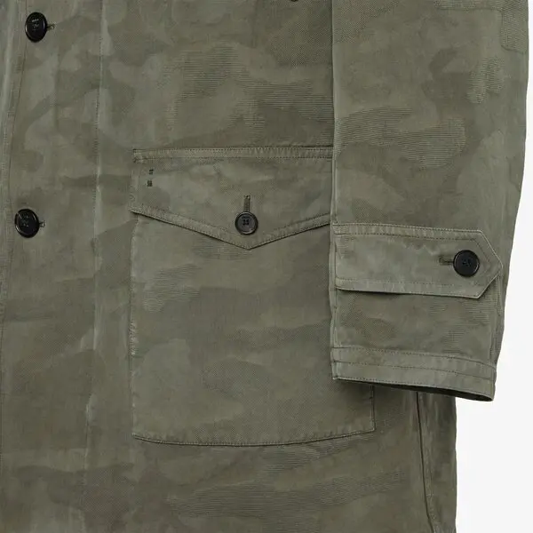 Fendi Patchwork Cotton Parka
