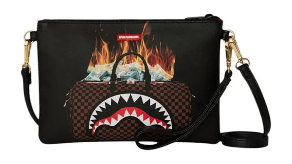 SPRAYGROUND Money Bag Double Take Crossover Clutch Bag