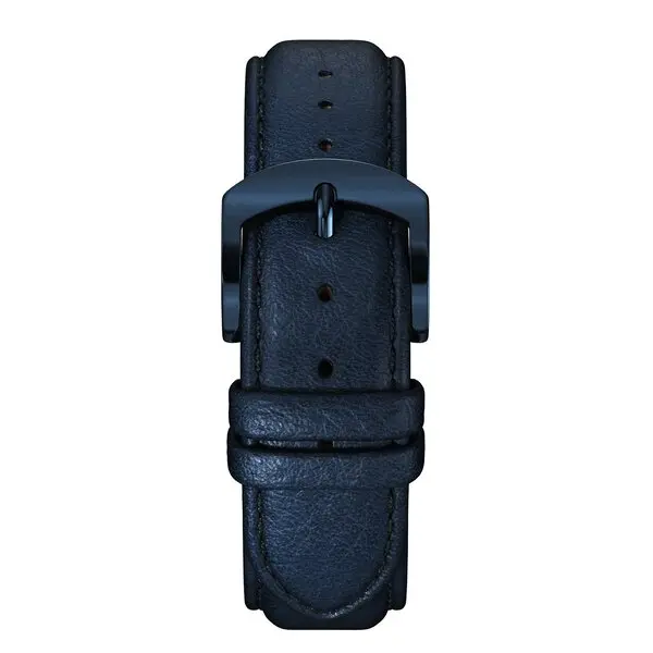 Lilienthal Berlin Dark Glossy Leather Strap