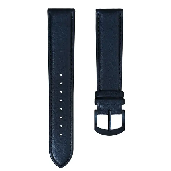 Lilienthal Berlin Dark Glossy Leather Strap