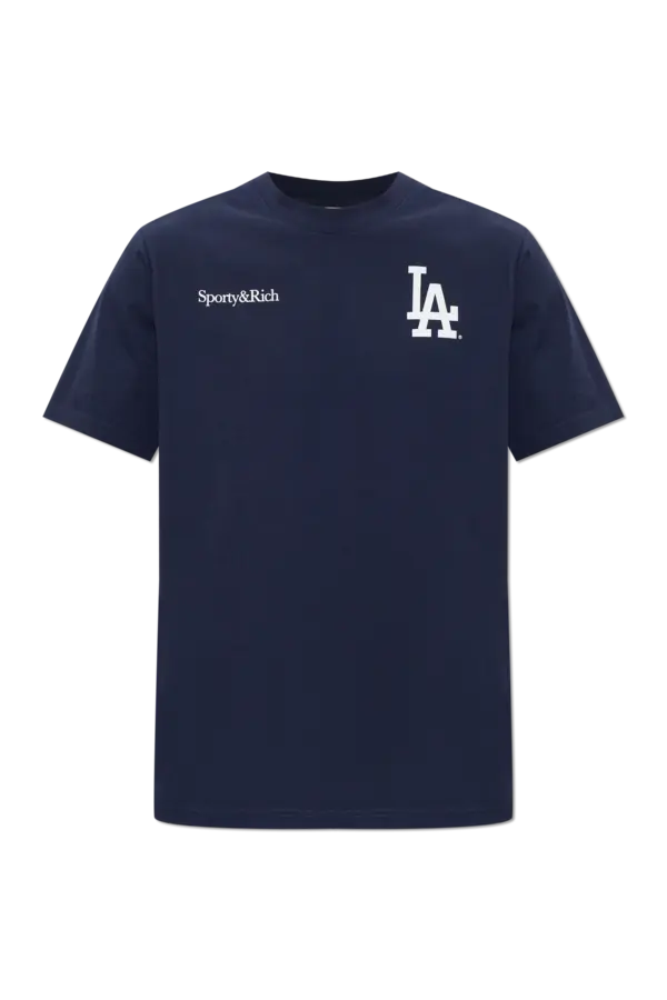 SPORTY & RICH S&r X La Dodgers T-shirt - Navy Blue