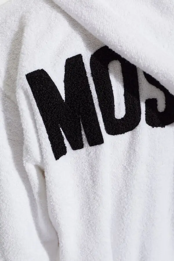 Moschino Bathrobe With Embroidered Logo