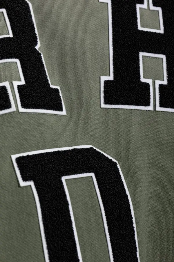Rhude Logo Terry Applique Hoodie