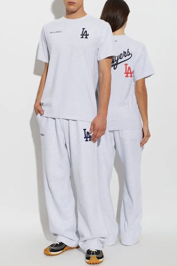 SPORTY & RICH S&r X La Dodgers Cotton T-shirt