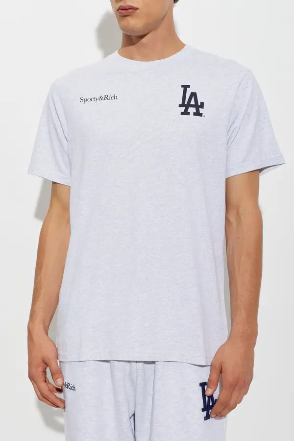 SPORTY & RICH S&r X La Dodgers Cotton T-shirt