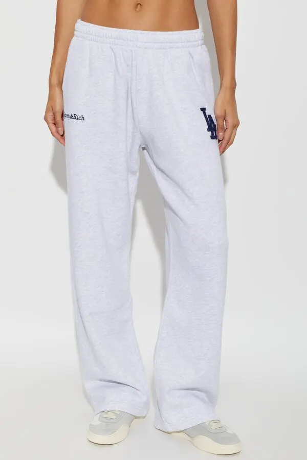 SPORTY & RICH Sweatpants From The ‘s&r X La Dodgers’ Collection