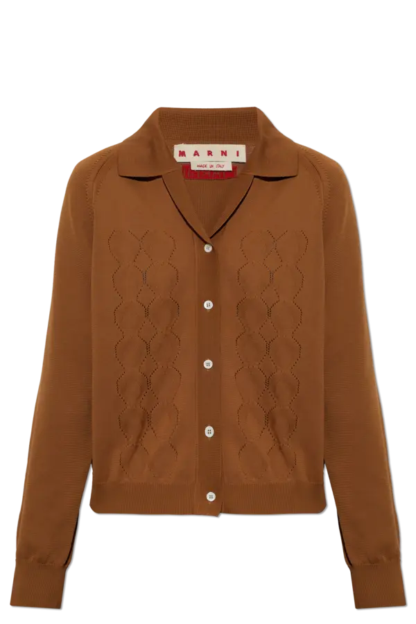 Marni Collared Cardigan - Brown