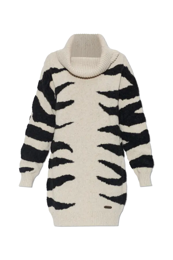 Moschino Turtleneck Dress - Beige