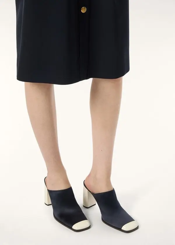 Loro Piana Alba Heeled Mule